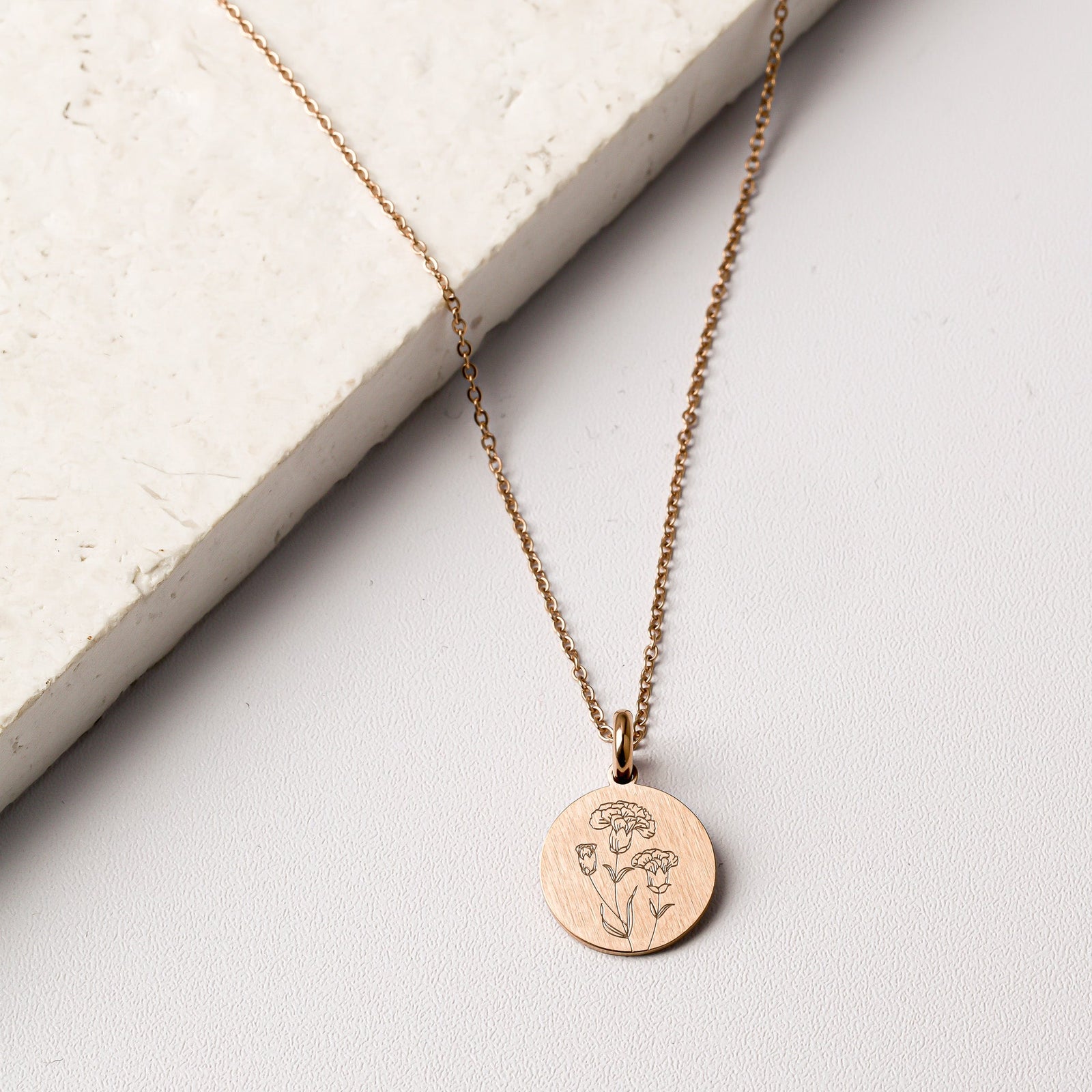 CARNATION BIRTH-FLOWER CHARM (Jan) – Inspiration Co.